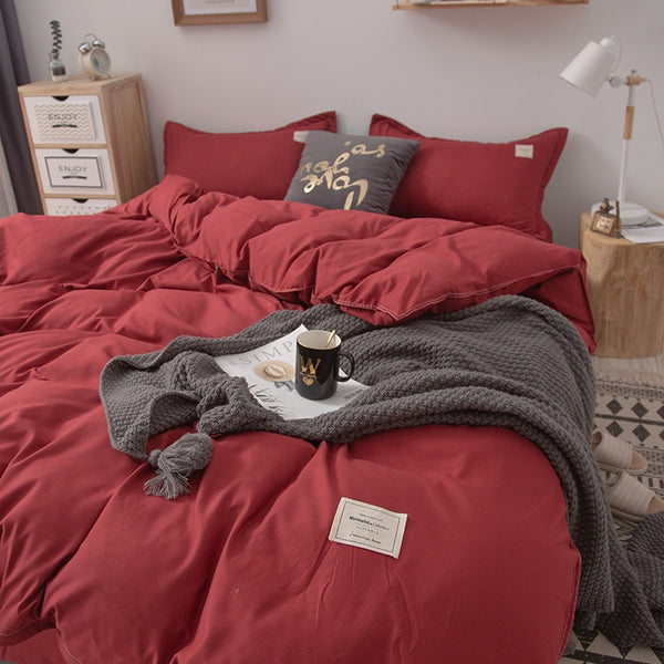 Yeknu Bedding Set Bed Linen 2 Bedrooms Duvet Cover Bedspread on The Be
